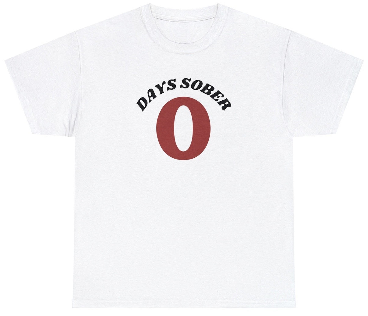 Funny '0 Days Sober' Shirt - Alcoholic Day Drinking Tee for Party Club ...