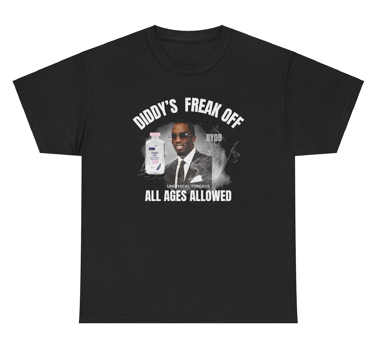 Diddy's Freak Off T Shirt Funny Graphic Gag Gift for Party Lovers Tee ...